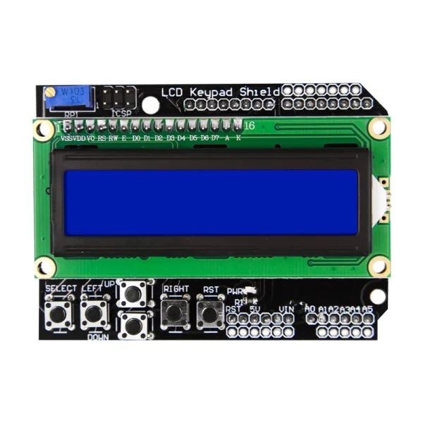 LCD16x2 LCD Keypad Shield Blue Backlight - Akson Store