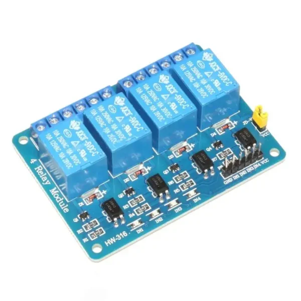 Relay Module 5V (4 Channel) Active Low Trigger - Akson Store