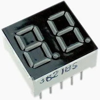Two Digit 7 Segment Red Led Display 0.4 inch Common Anode 4021BS ...